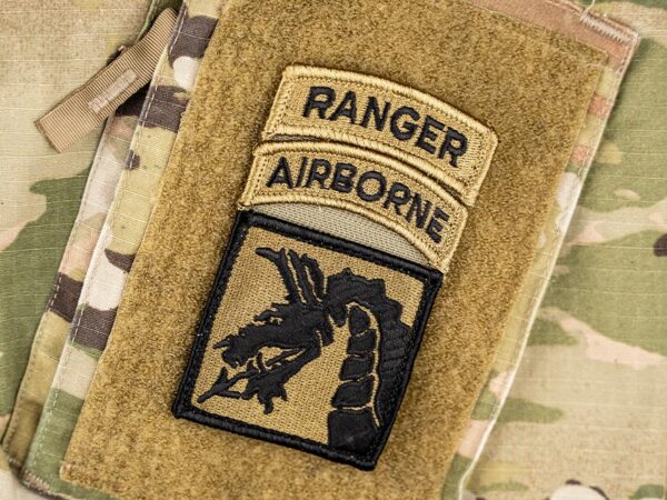 Army 18th Airborne Corps Patch OCP and Tab Sewn with Velcro