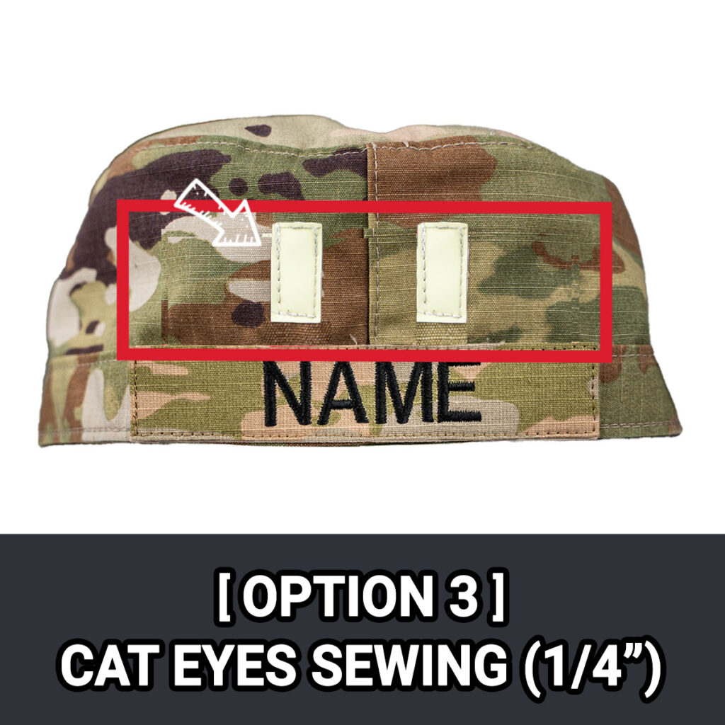 Army Patrol Cap – OCP Sewn Name, Rank, Cat Eyes & VS‑17