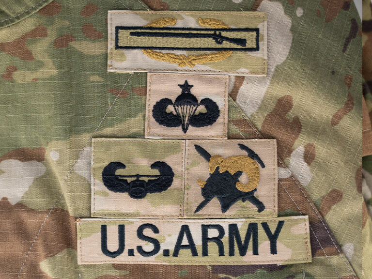 Mountaineering Badge, Army Rams Head OCP Sew-on Patch