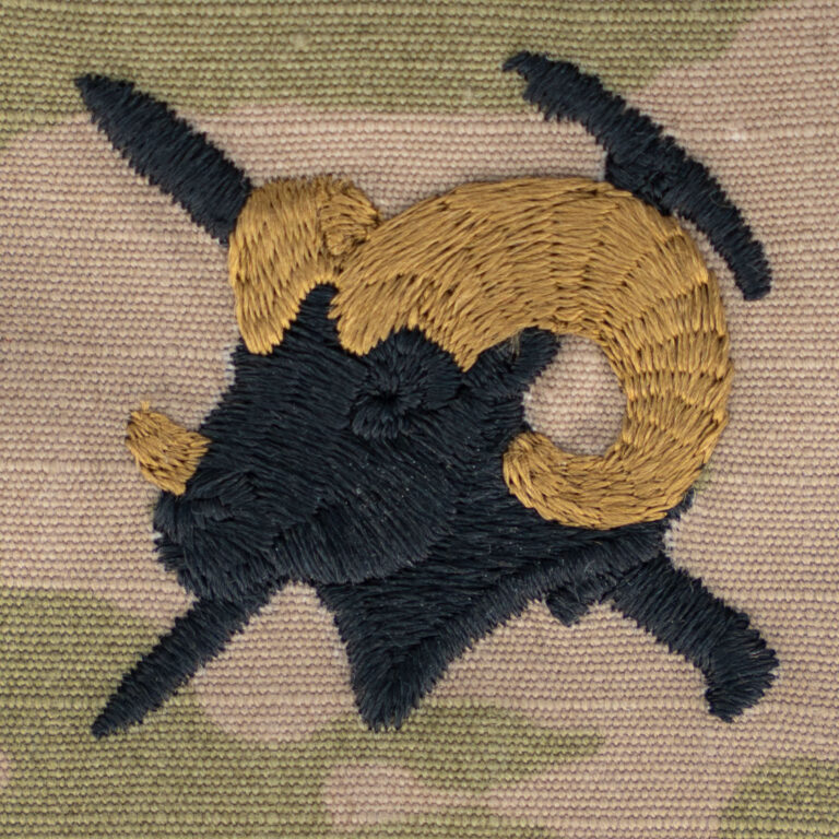 Mountaineering Badge, Army Rams Head OCP Sew-on Patch