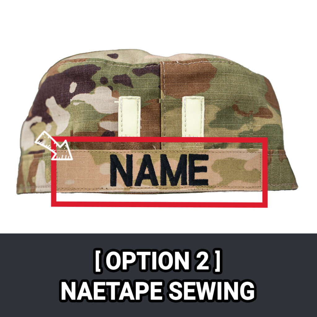 Army Patrol Cap – OCP Sewn Name, Rank, Cat Eyes & VS‑17